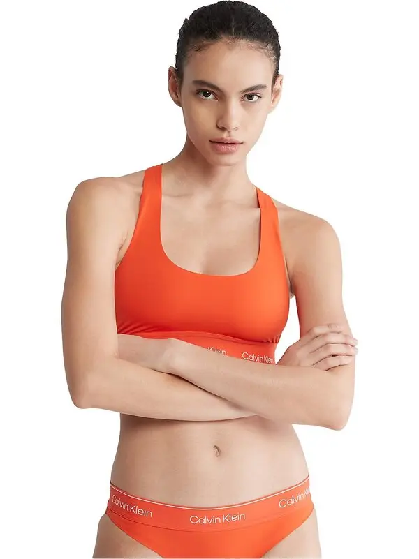 Calvin Klein Modern Performance Unlined Bralette - Fiesta