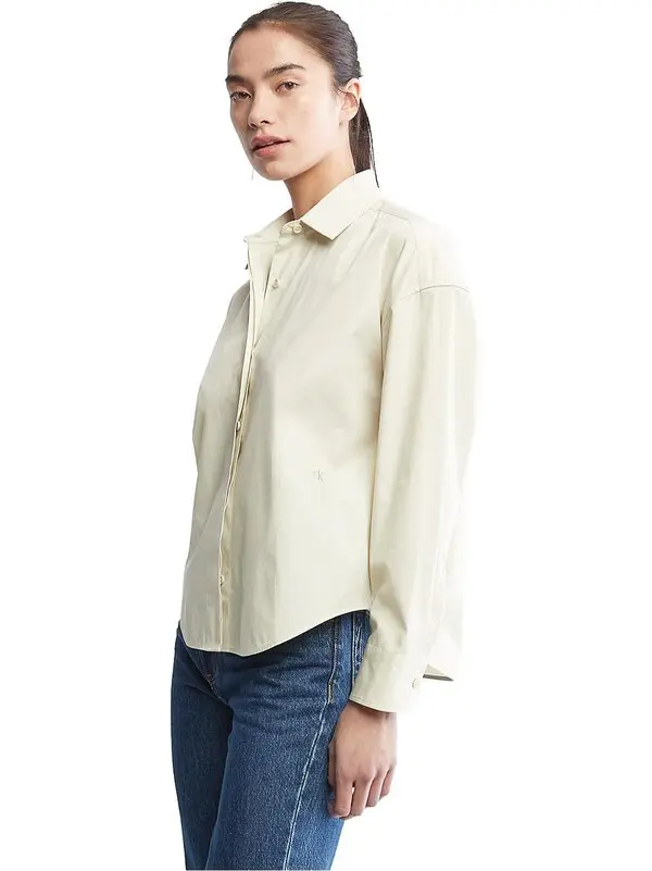 Calvin Klein Pure Poplin Shirt - Asparagus