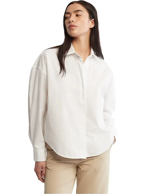 Calvin Klein Pure Poplin Shirt - Brilliant White