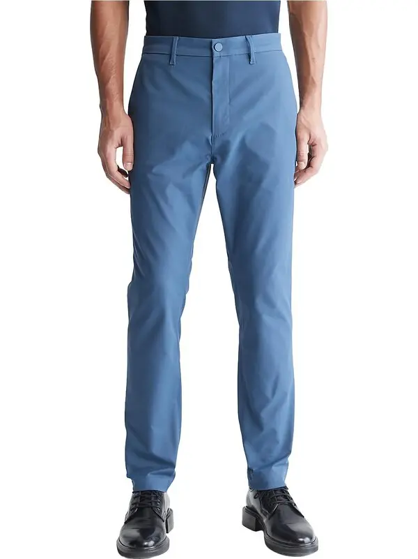 Calvin Klein Tech Slim Stretch Woven Chino - Crayon Blue