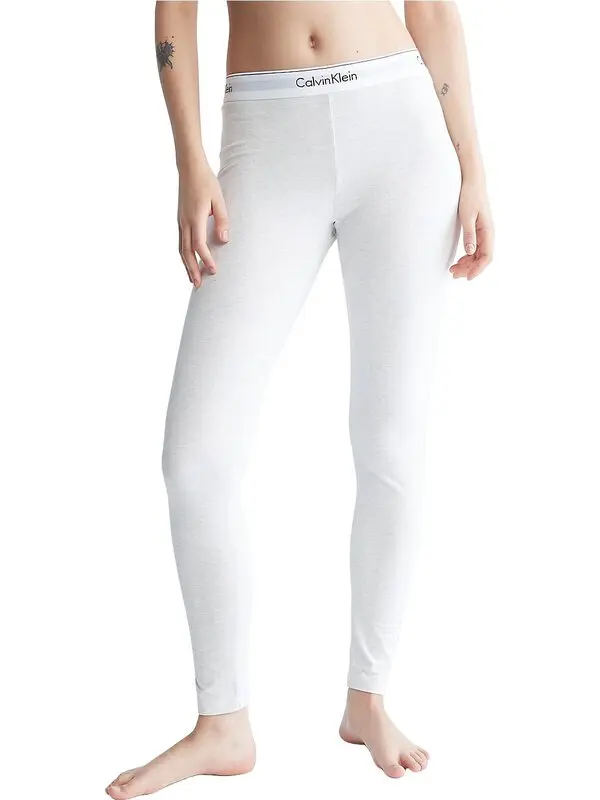 Calvin Klein Icon Cotton Modal Lounge Leggings - Snow Heather