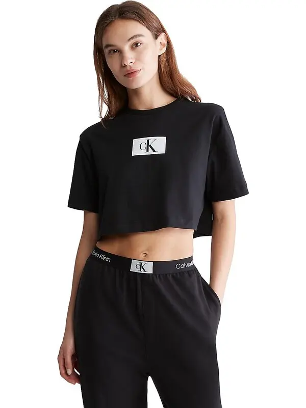 Calvin Klein 1996 Lounge Cropped T-shirt - Black