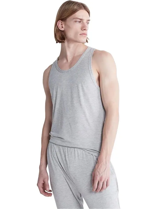 Calvin Klein Ultra-soft Modern Lounge Sleep Tank - Grey Heather