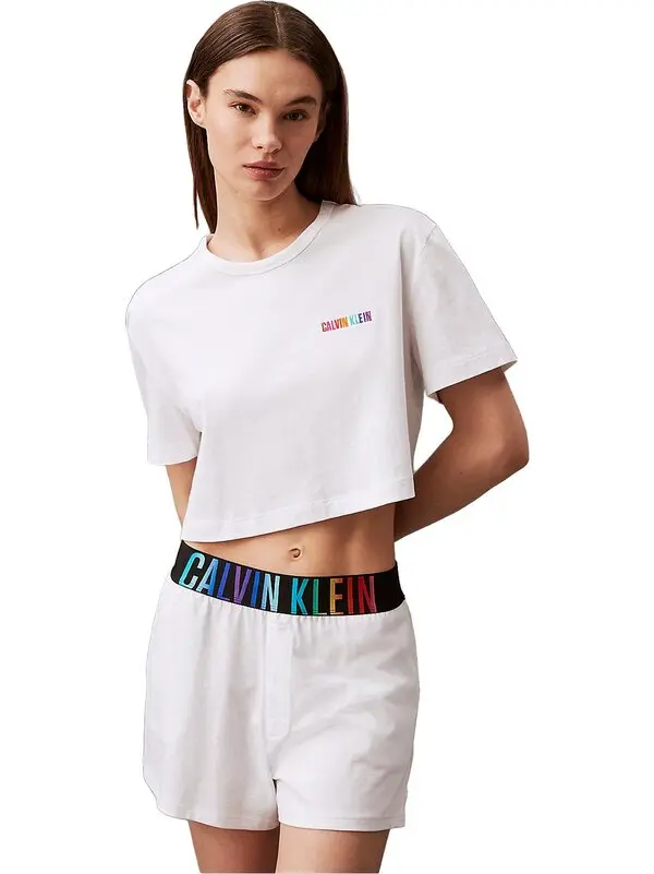 Calvin Klein Intense Power Pride Lounge Sleep T-shirt - White