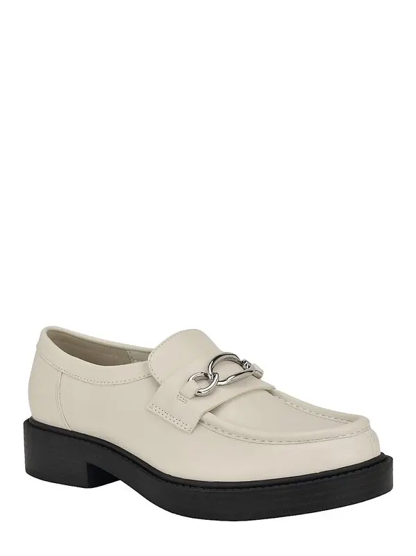 Calvin Klein Zinna Platform Loafer - Milk