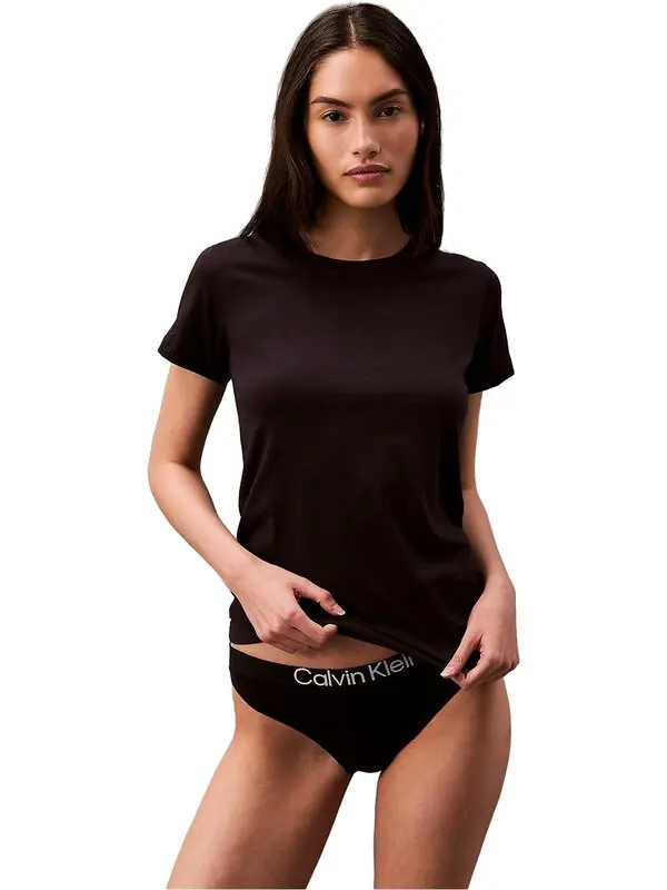 Calvin Klein Slim Fit Baby Tee - Black