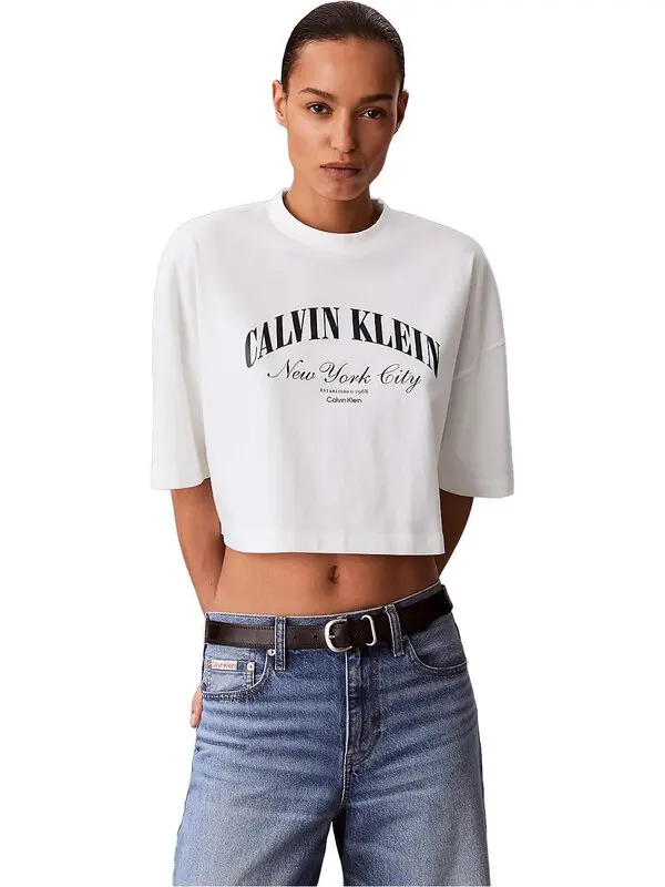 Calvin Klein Heritage Classic Boxy T-shirt - Bright White
