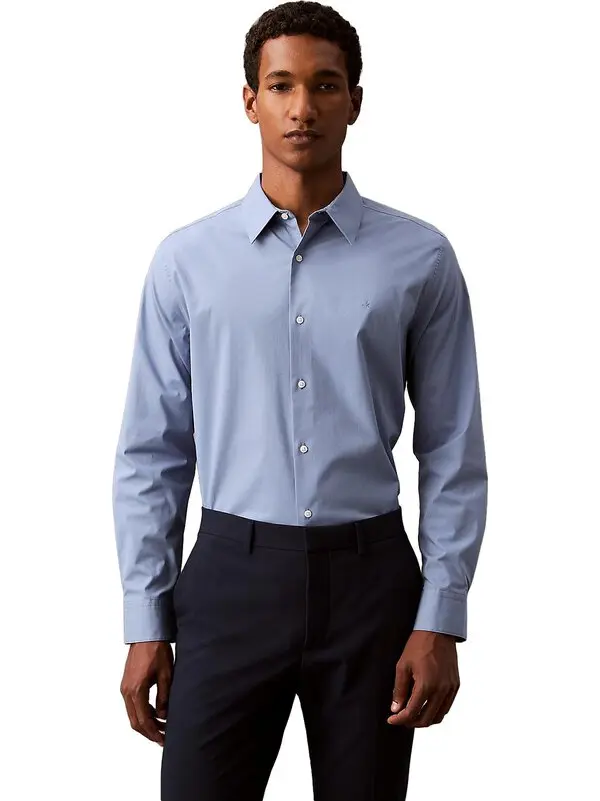 Calvin Klein Cotton Stretch Classic Button-down Shirt - Infinity
