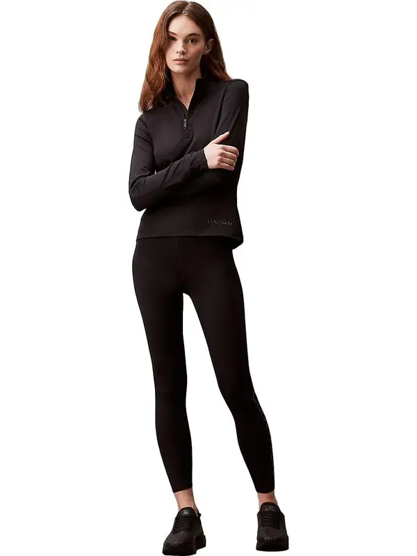 Calvin Klein Modern Sport High Waist Tonal 7/8 Leggings - Black