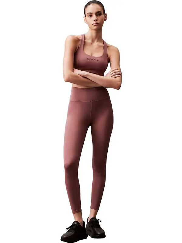 Calvin Klein Modern Sport High Waist Tonal 7/8 Leggings - Capri Rose
