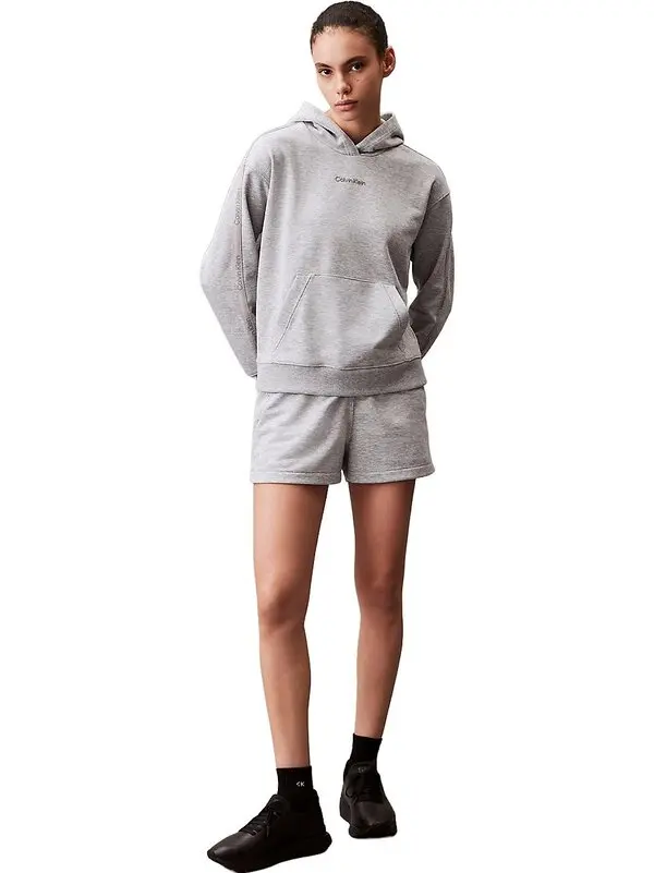 Calvin Klein Logo Tape Knit Shorts - Grey