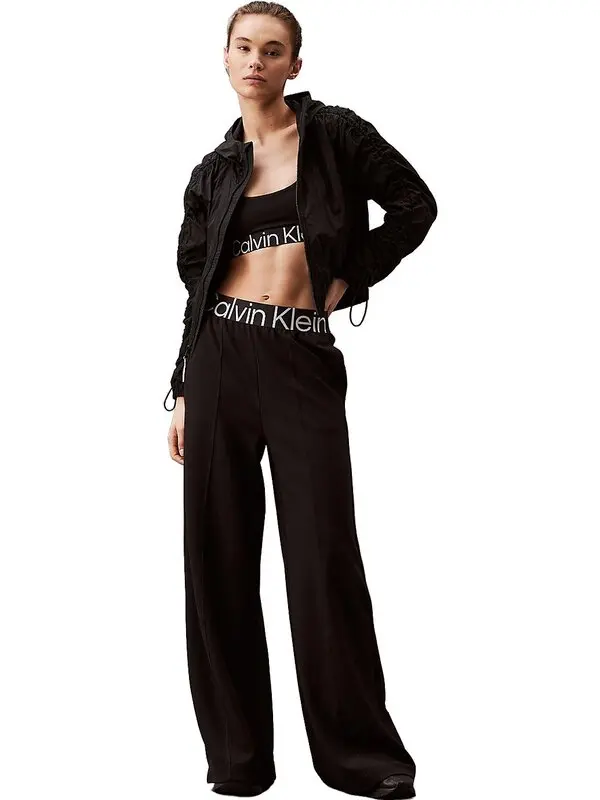 Calvin Klein Icon Wide Leg Track Pants - Black Beauty