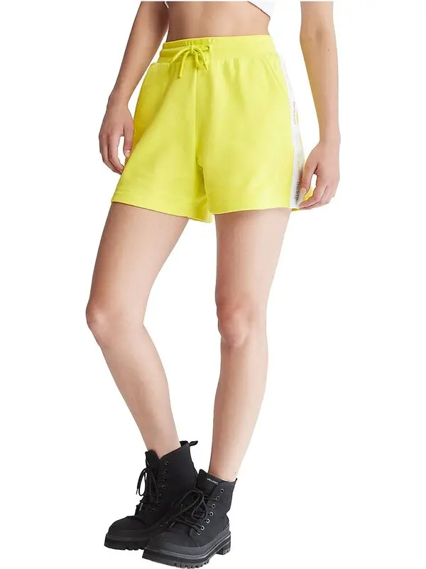 Calvin Klein Tape Drawstring Shorts - Acid Citrus
