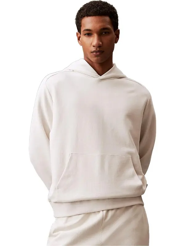 Calvin Klein Luxe Terry Hoodie - Chalk