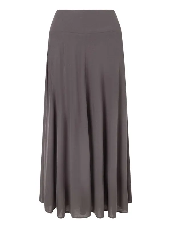 ST. AGNI Tencel™ Lyocell Midi Skirt - Charcoal