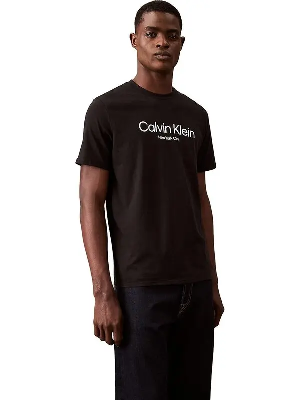 Calvin Klein New York Logo Classic Crewneck T-shirt - Black Beauty