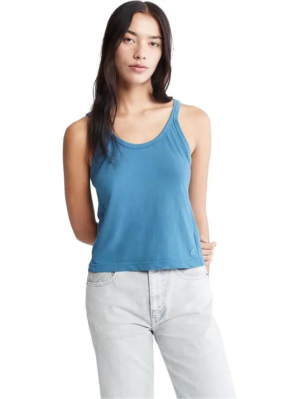 Calvin Klein Scoopneck Tank Top - Seine/strmwtch/imprl Blue