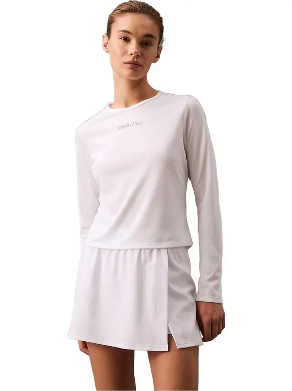 Calvin Klein Modern Sport Long Sleeve T-shirt - Brilliant White
