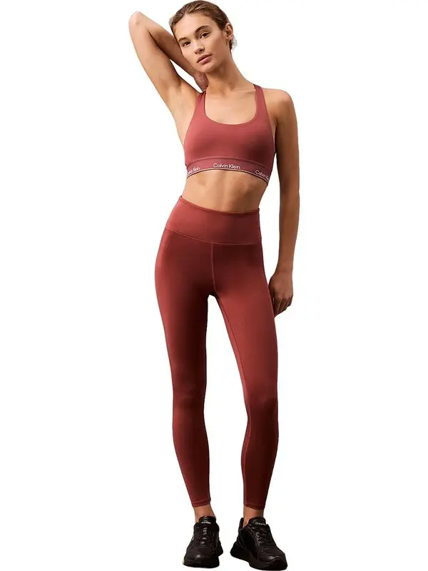 Calvin Klein Modern Sport High Waist Tonal 7/8 Leggings - Apple Butter