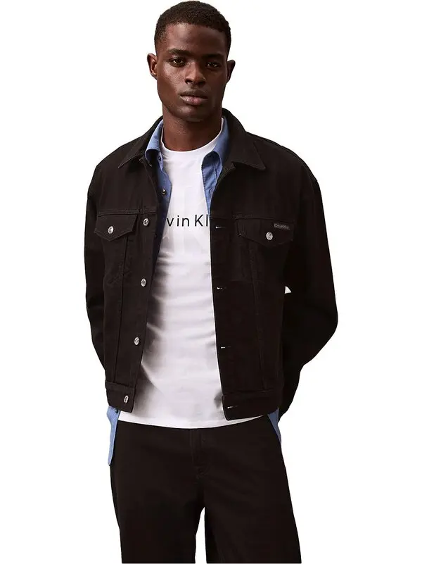 Calvin Klein Denim Trucker Jacket - Classic Black