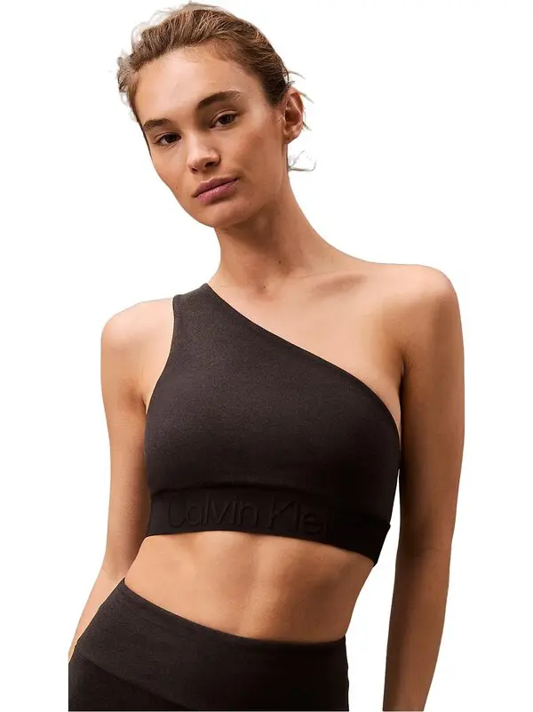 Calvin Klein Future Icon Medium Impact Sports Bra - Black Beauty
