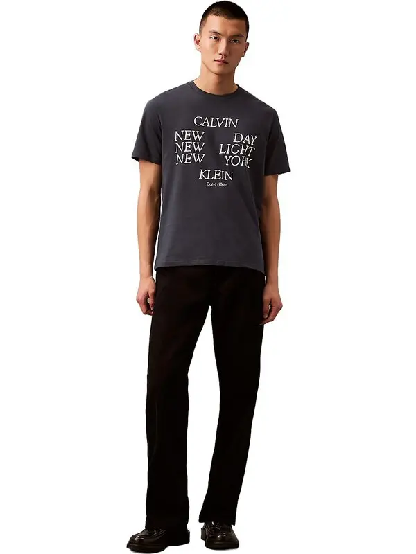 Calvin Klein New Day Logo T-shirt - Ink