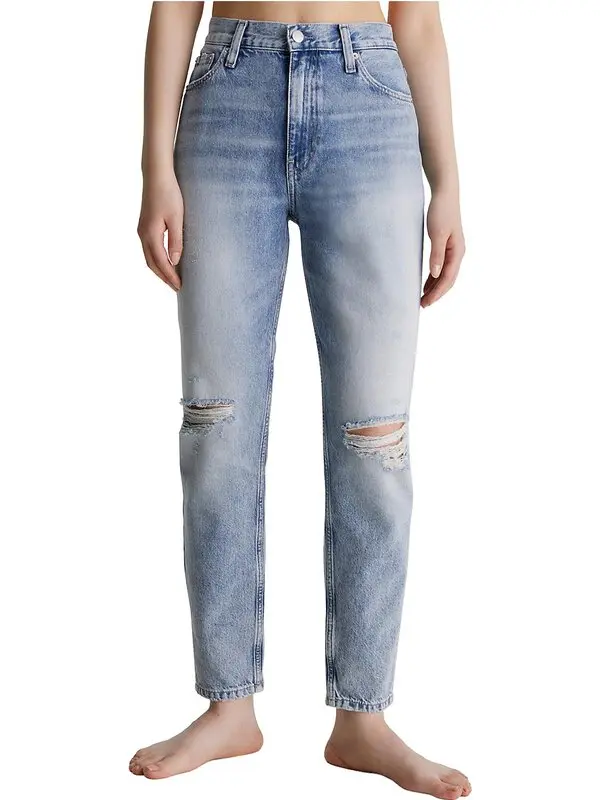 Calvin Klein High-rise Mom Fit Jeans - Medium Denim