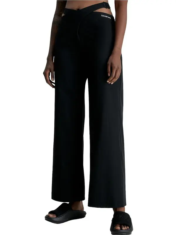 Calvin Klein Cut Out Utility Pants - Black