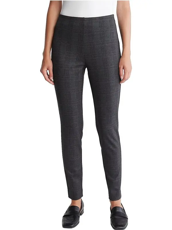 Calvin Klein Ponte Skinny Pants - Plaid