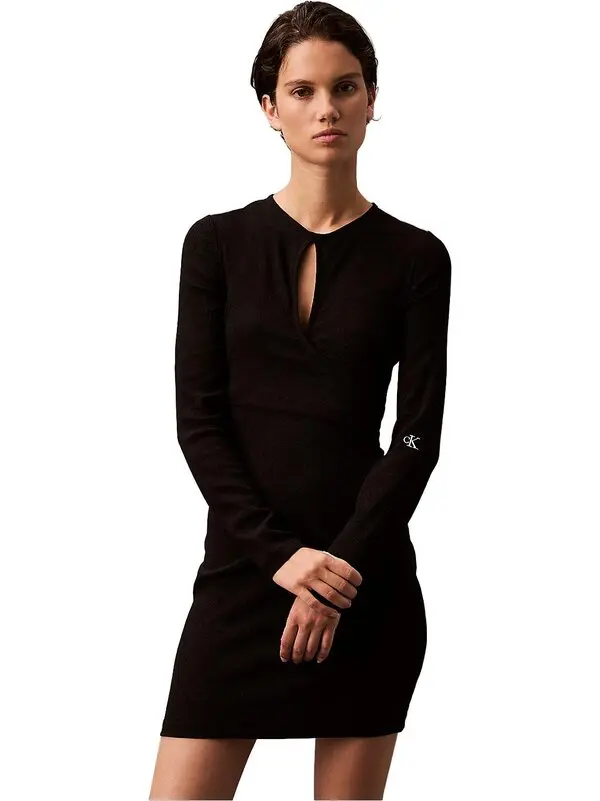 Calvin Klein Cut Out Mini Dress - Black