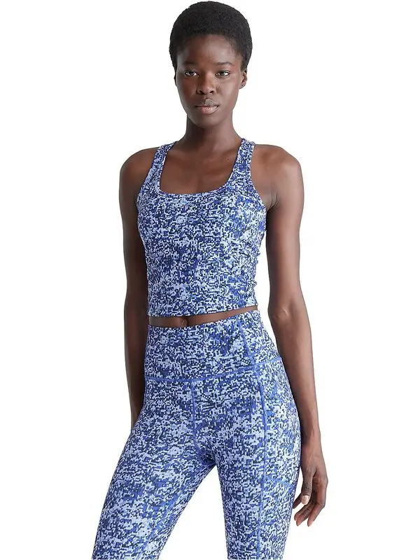 Calvin Klein Performance Print Tank Top - Static Hydrangewa
