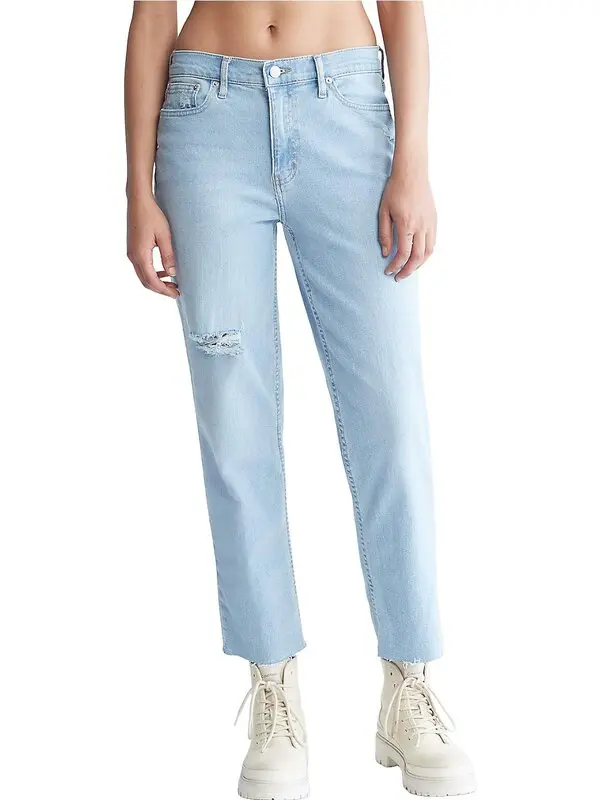 Calvin Klein Straight Fit High Rise Vintage Stretch Jeans - Santa Ana
