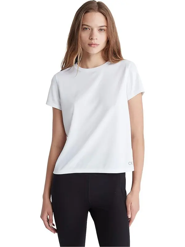 Calvin Klein Performance Tech Pique T-shirt - White
