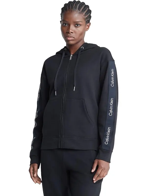 Calvin Klein Performance Logo Tape Hoodie - Black