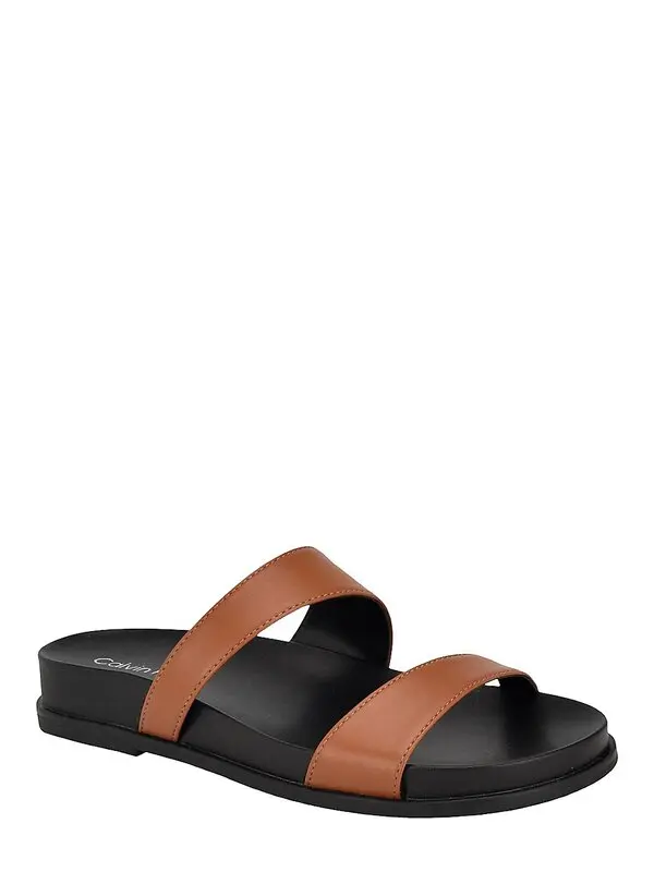 Calvin Klein Explore Strappy Sandals - Brown