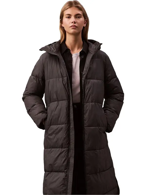 Calvin Klein Hooded Puffer Jacket - Forged Iron