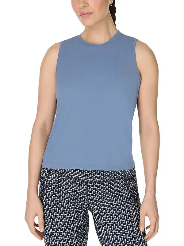 Sweaty Betty Athlete Featherweight Seamless Muscle Tank Top - Luxe Blue