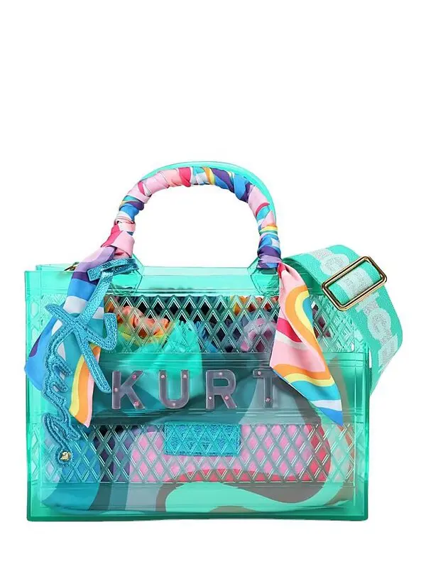 Kurt Geiger Kensington Jelly Small Tote - Teal