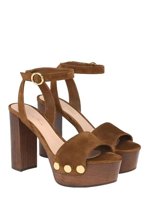 GIANVITO ROSSI Ardea Sandal - Brown Suede Leather