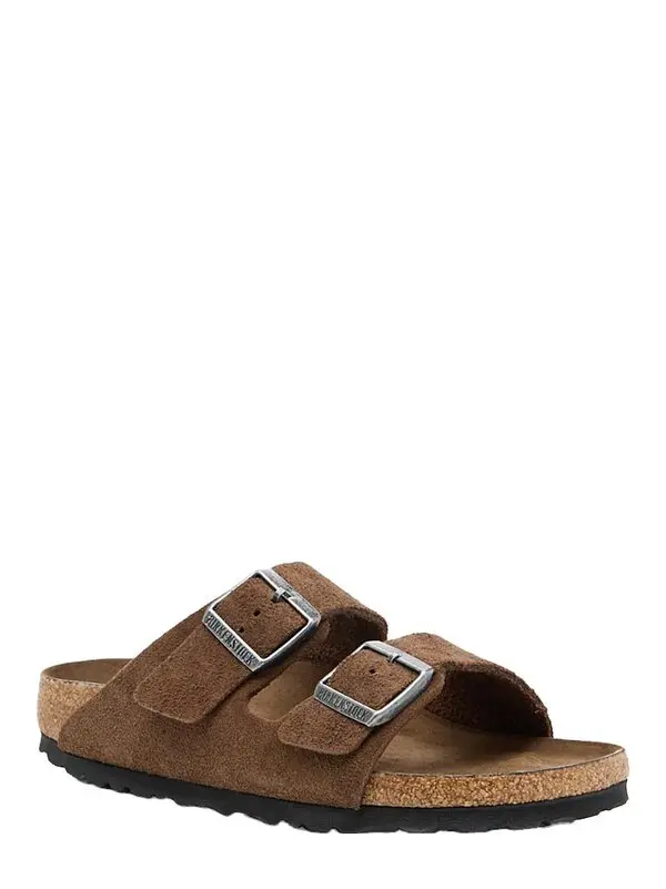 BIRKENSTOCK Arizona Exquisite Tonal Suede Sandals - Carafe