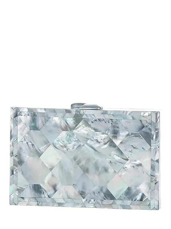 FREYA ROSE Athena Mother Of Pearl Bag - Pale Blue