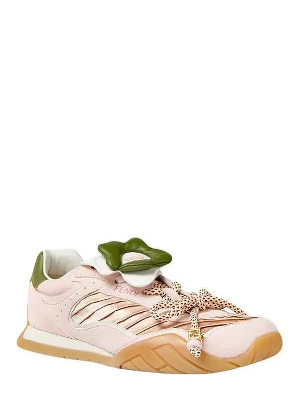 Fendi Wave Pulse Sneakers - Pink/green