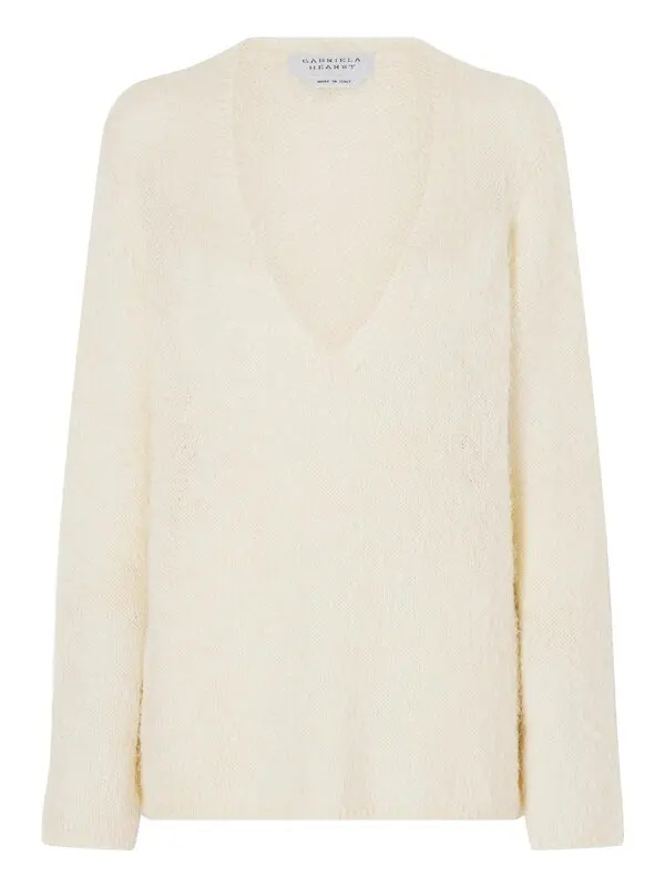 Gabriela Hearst Neoma Silk And Cashmere-blend Sweater - Neutrals