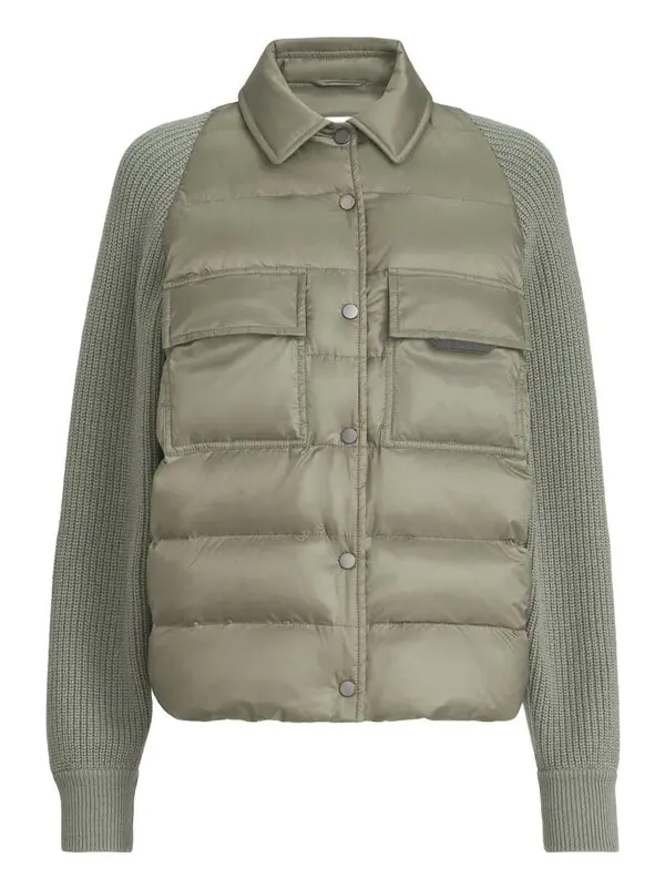 Brunello Cucinelli Nylon Short Down Jacket - Green