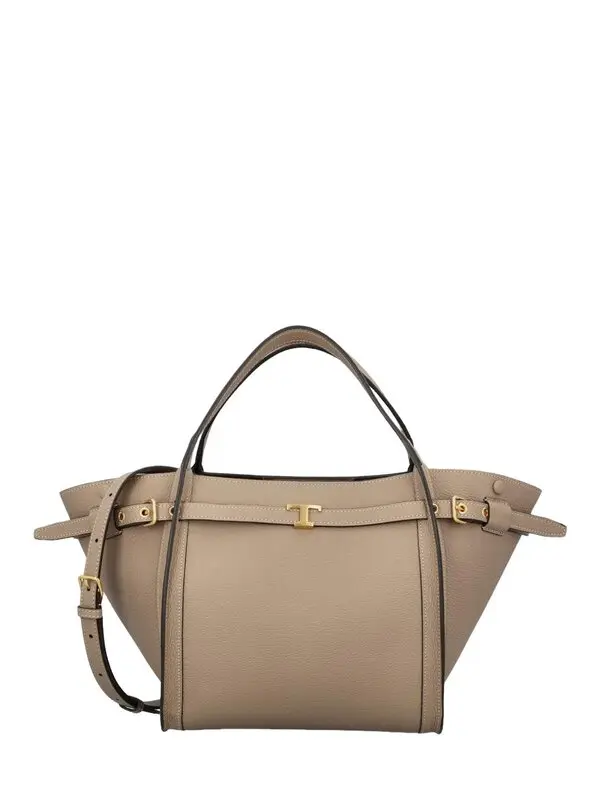 TOD'S Small Leather Handbag - Marrone Chiaro