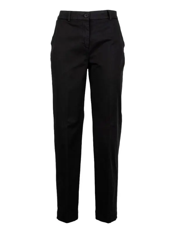 VIA MASINI 80 Slim Fit Trousers - Black
