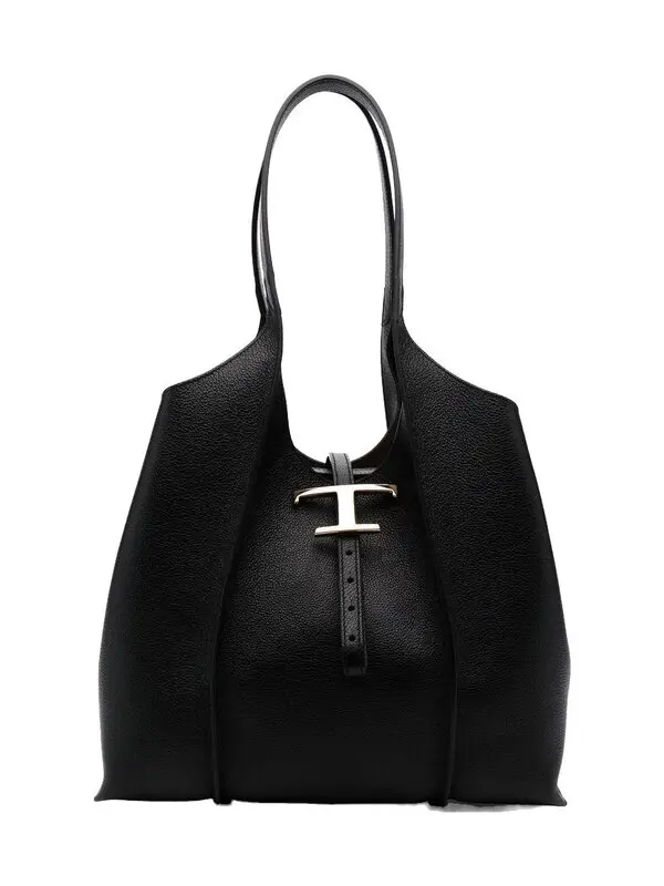 TOD'S Timeless Leather Tote Bag - Black