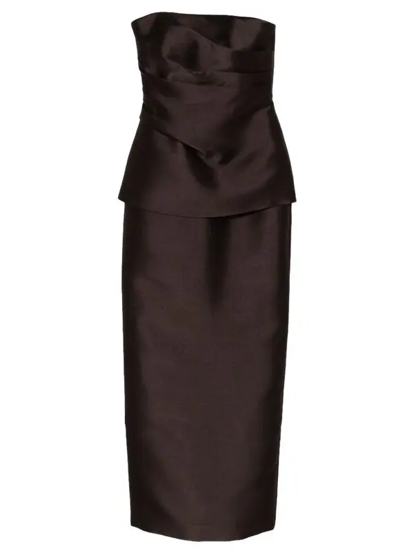 Solace London Lucille Maxi Dress - Brown
