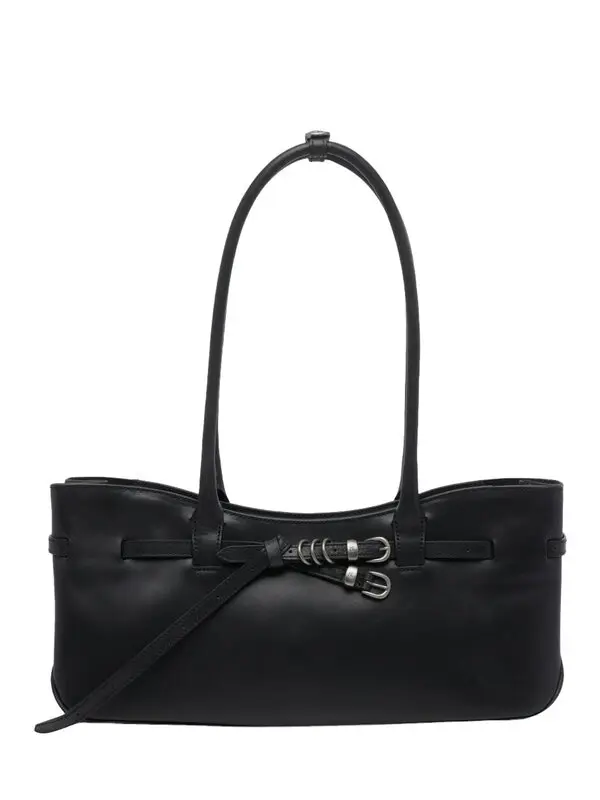 MARGESHERWOOD Grandma Leather Shoulder Bag - Black