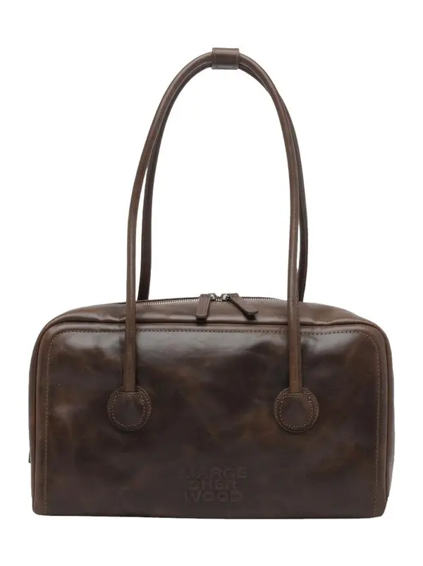 MARGESHERWOOD Boston Leather Handbag - Brown